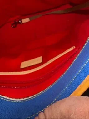 Bags | Blue And Tan Womens Tote Bag | Poshmark
